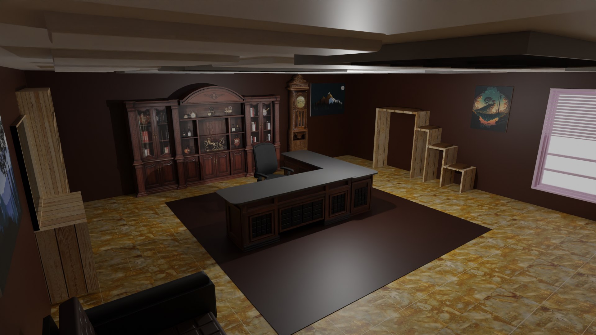 3D Boss Office - TurboSquid 2164804