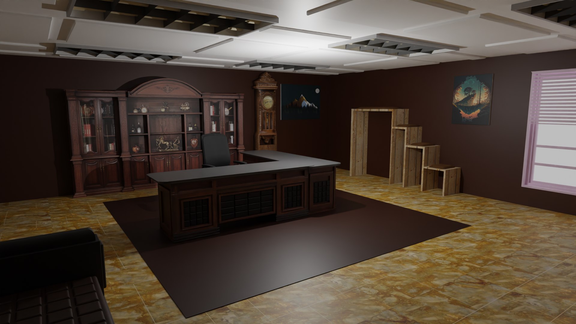 3D Boss Office - TurboSquid 2164804