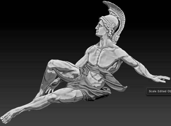 statue rome man 3d model