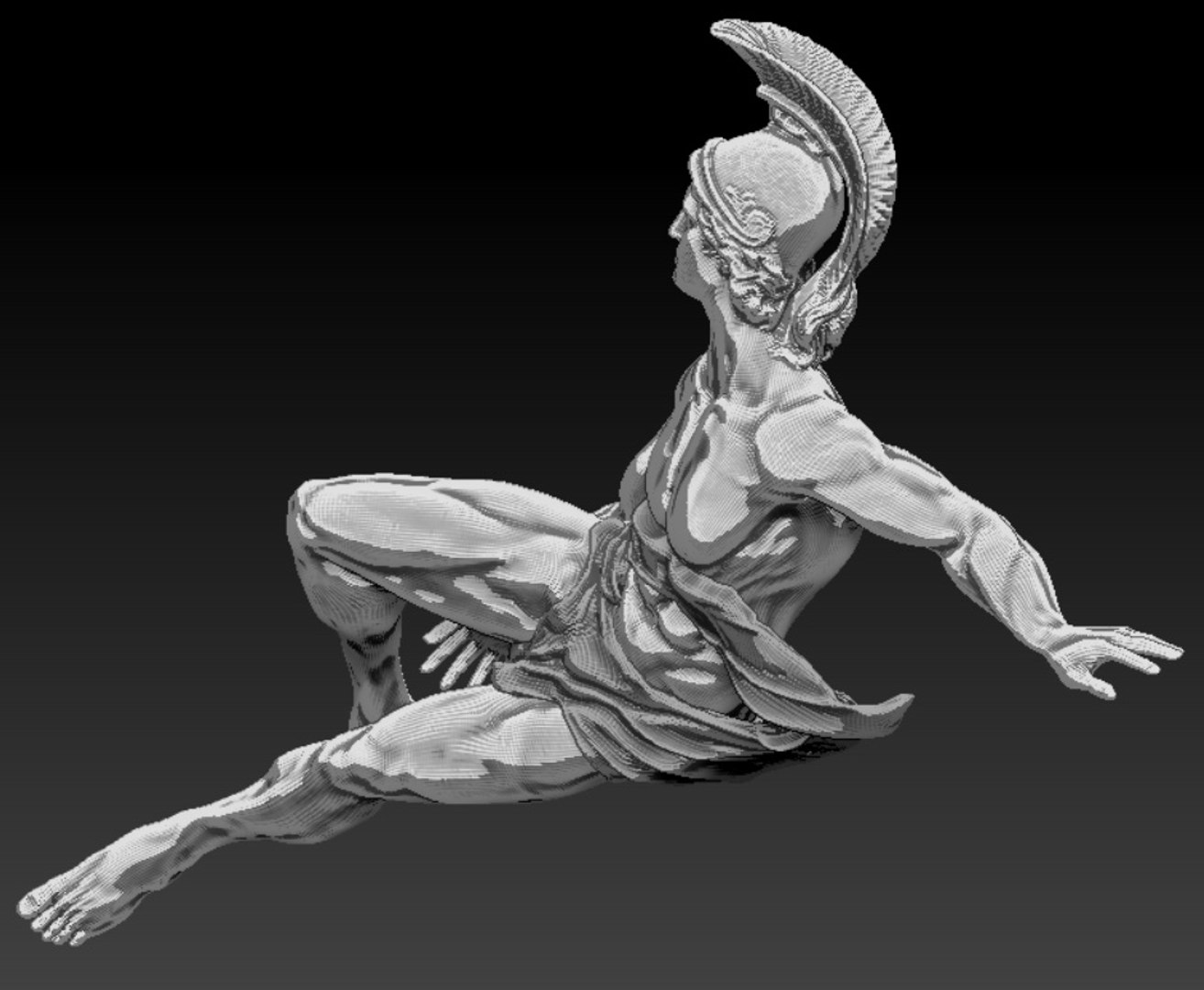 Statue Rome Man 3d Model