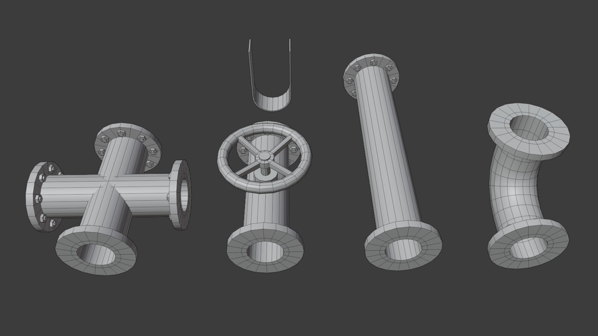 3D Rusty Modular Pipes Model - TurboSquid 1790514
