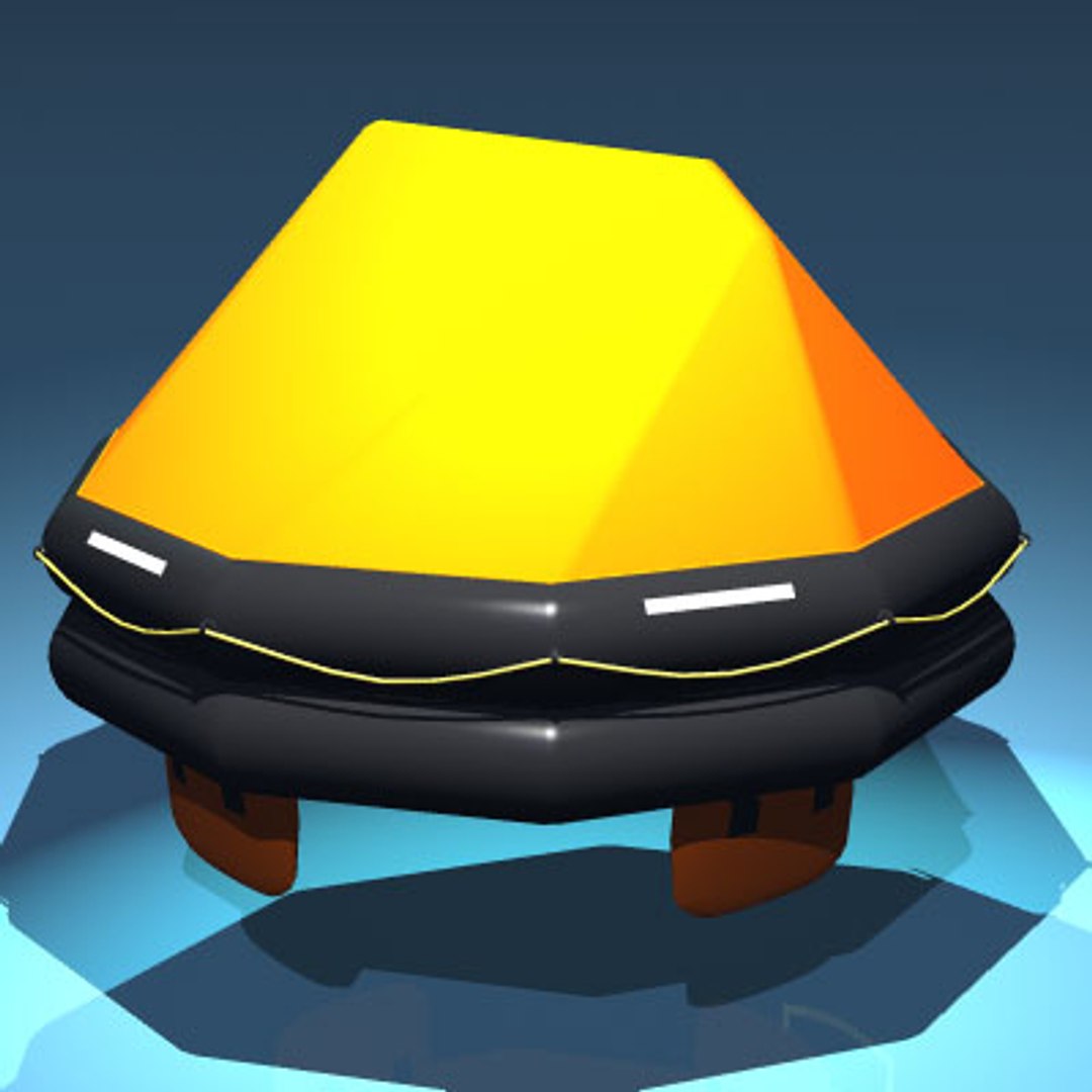 3d Model Life Raft Liferaft