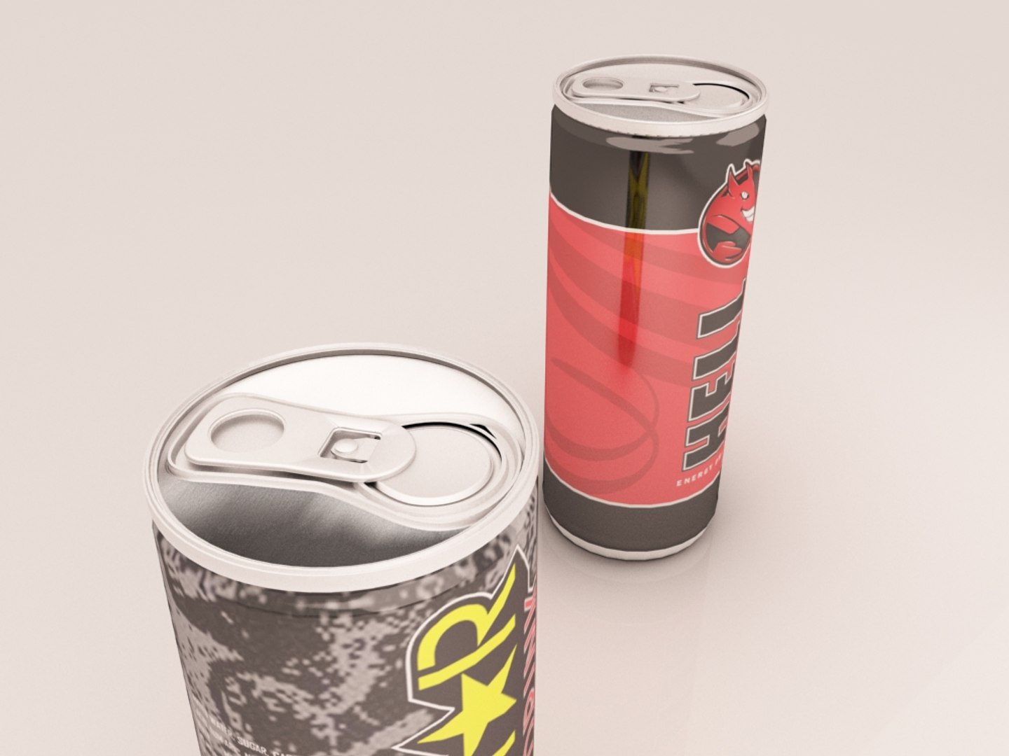 Cans Energy Drink 3D Model - TurboSquid 1574201