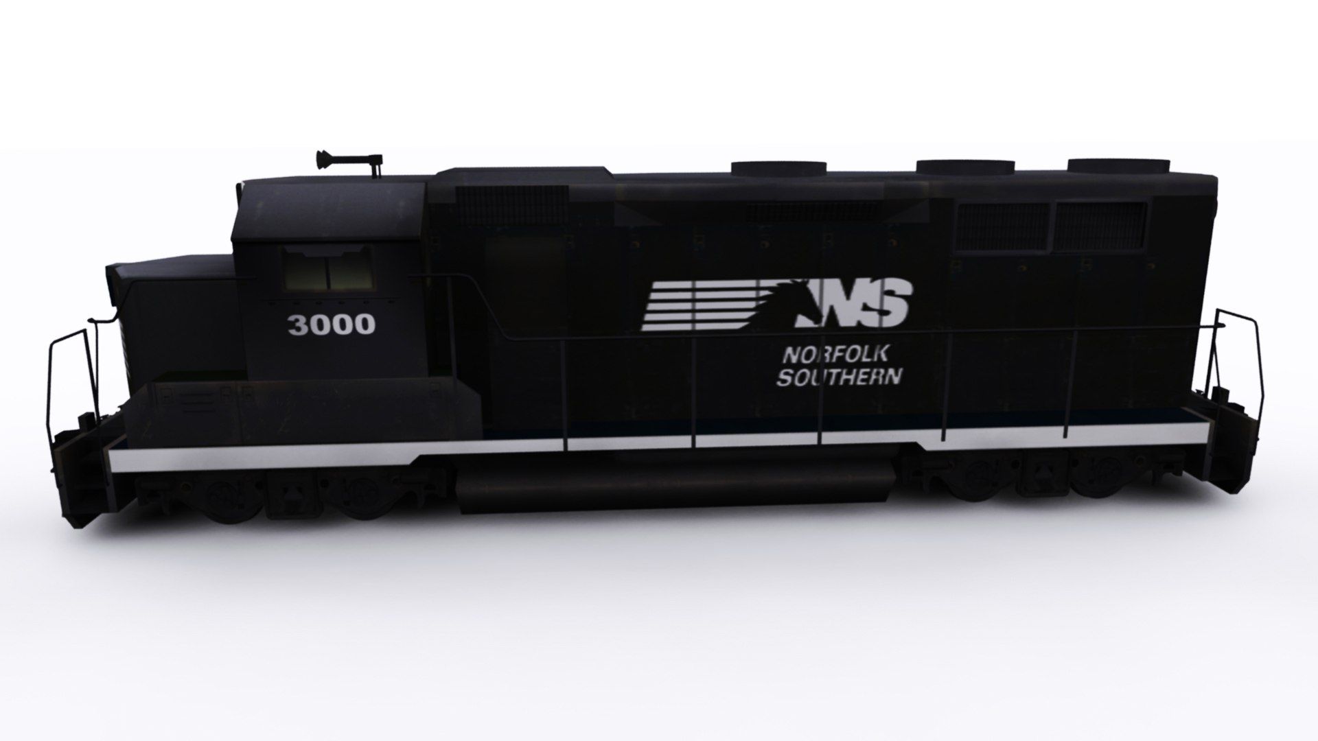 3D EMD GP40 With Cargo Carriages - TurboSquid 2101518