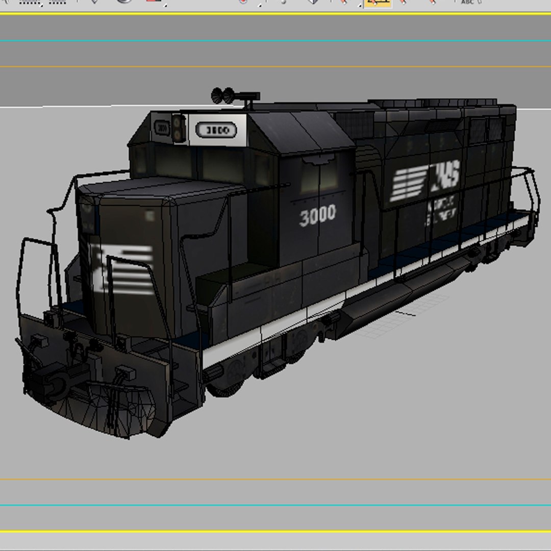 3D EMD GP40 With Cargo Carriages - TurboSquid 2101518