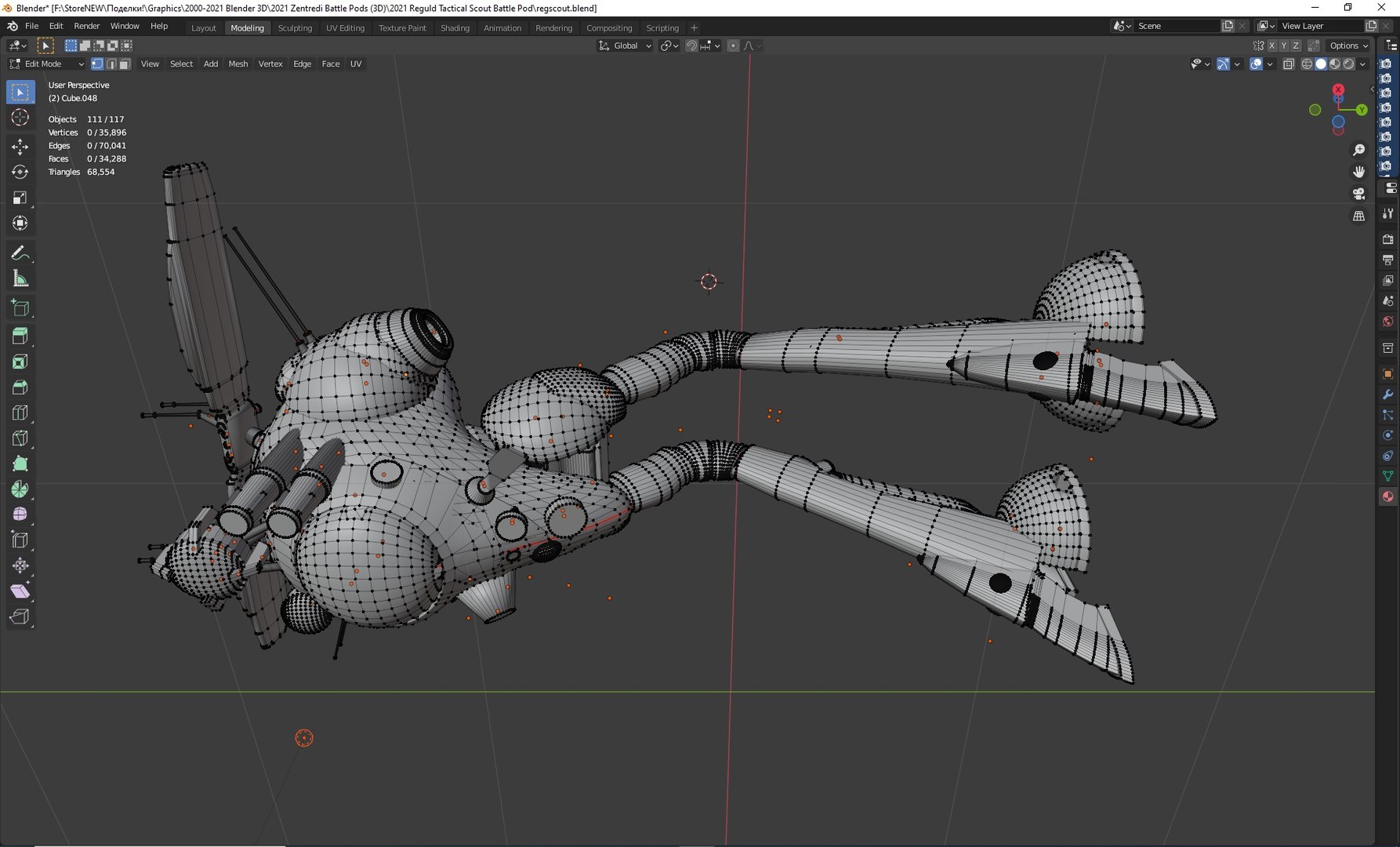 3D Reguld Tactical Scout Battle Pod - TurboSquid 1752746