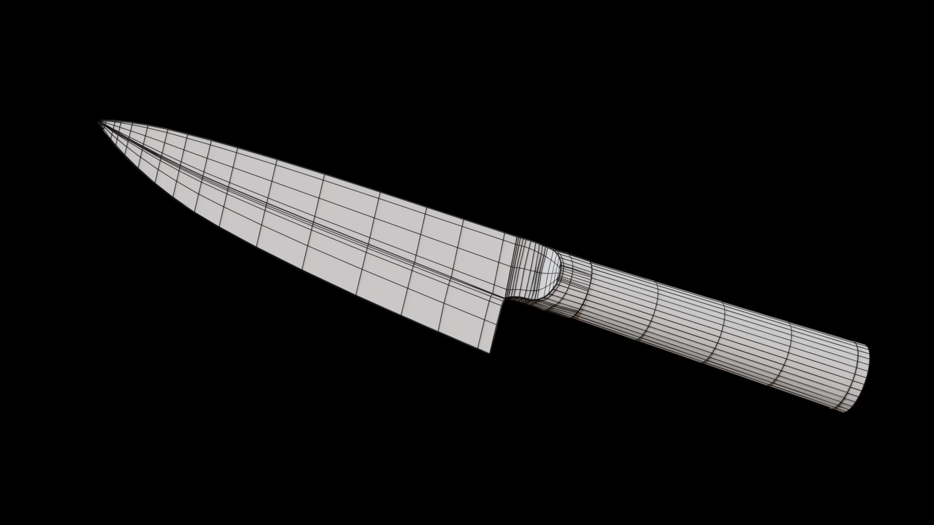 3D Model Knife Chef Steel - TurboSquid 1668436