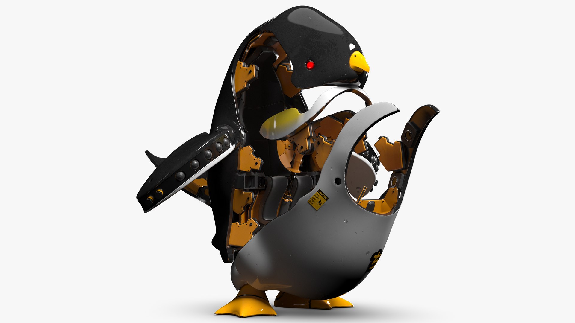 3D Penguin Robot Model - TurboSquid 2050232