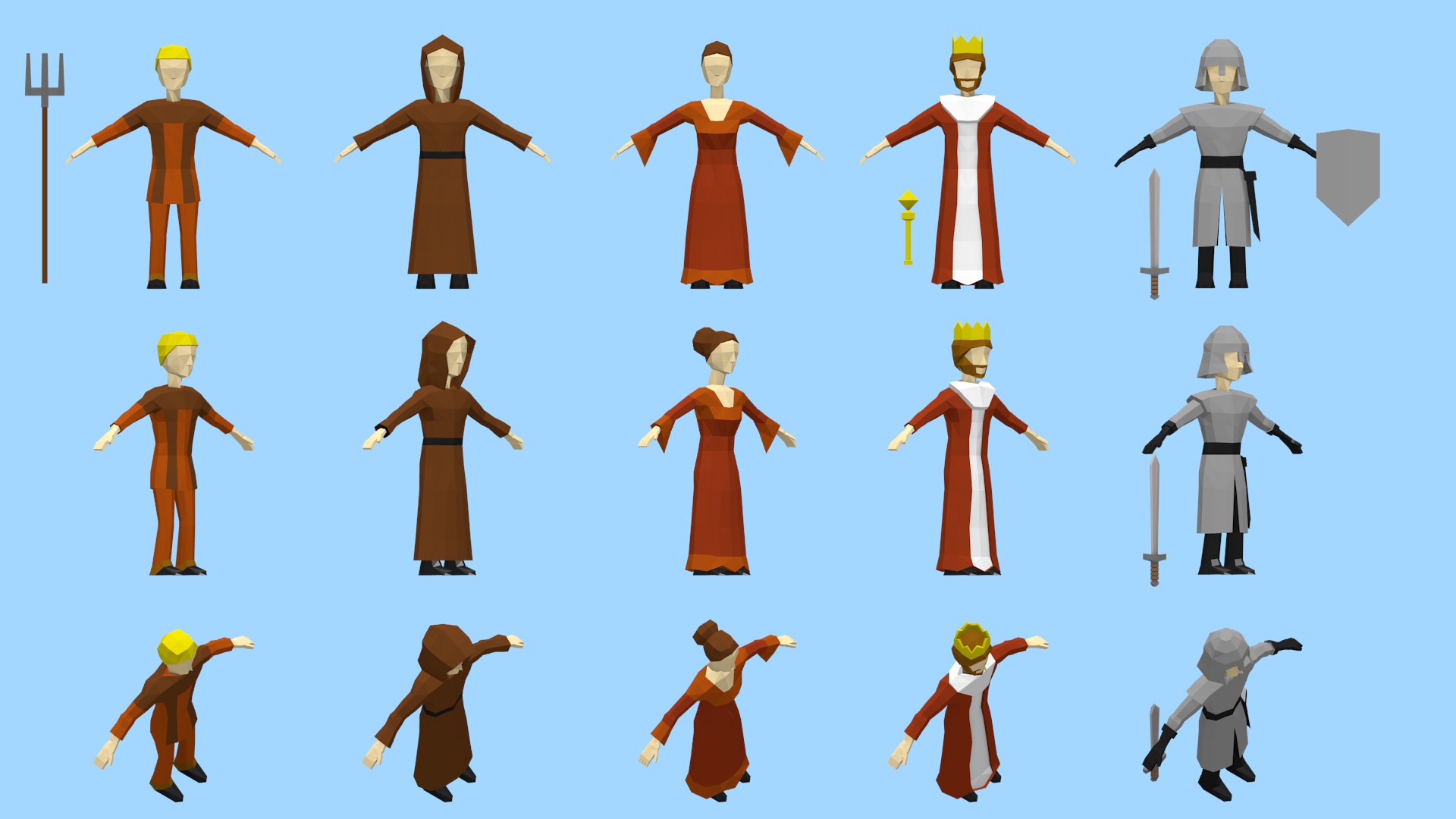 3D Pack Characters - TurboSquid 1186220