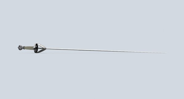 modelo 3d Espada de rapier medieval - TurboSquid 1155406