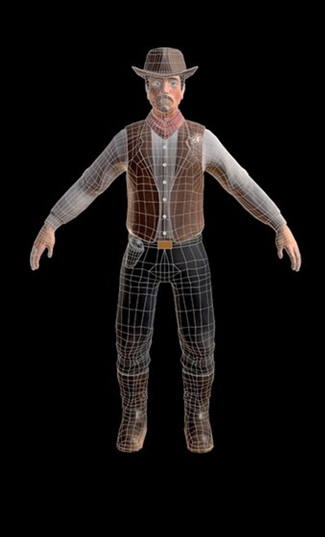 Cowboy Model - TurboSquid 1840638