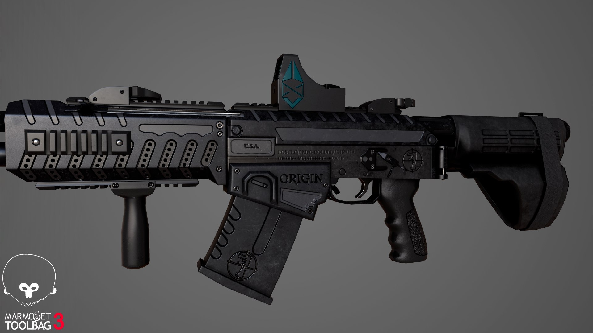 Shotgun Fostech Origin-12 Model - TurboSquid 1388209