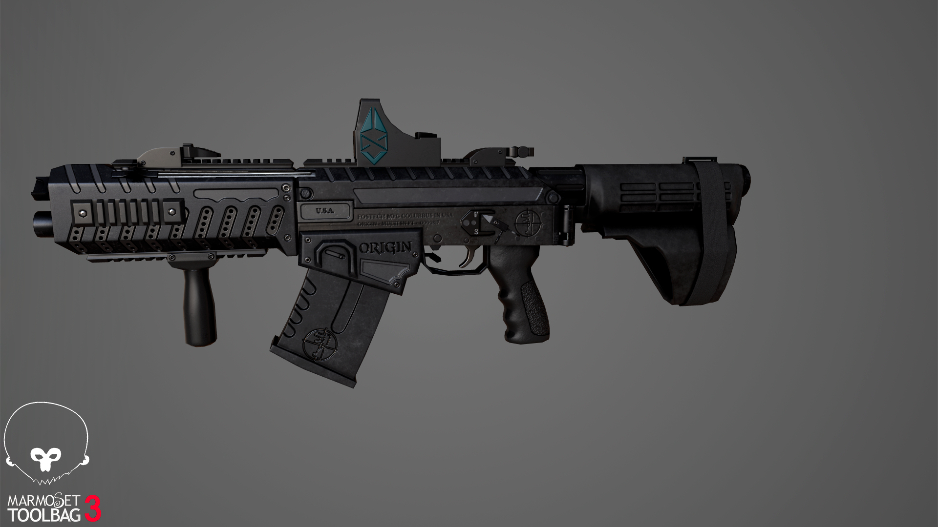 Shotgun fostech origin-12 model - TurboSquid 1388209