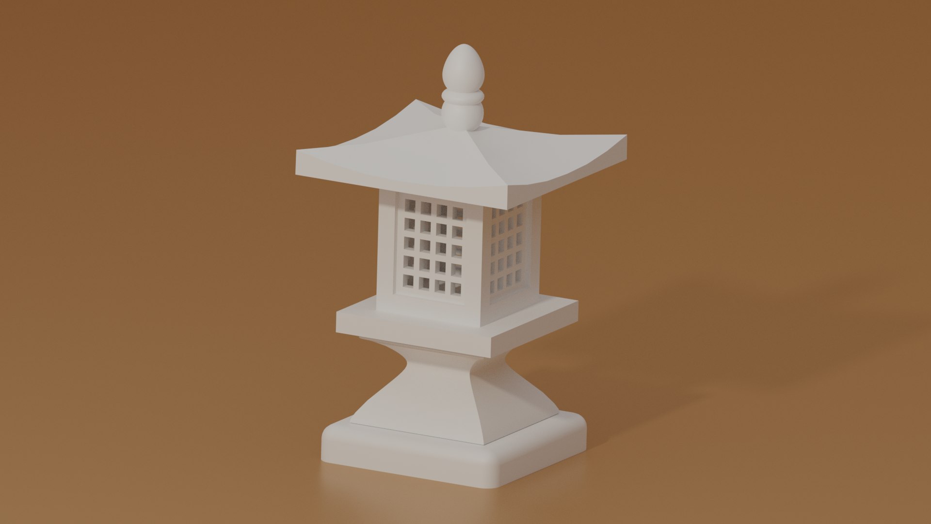 3D Model Asian Stone Lantern - TurboSquid 2078707