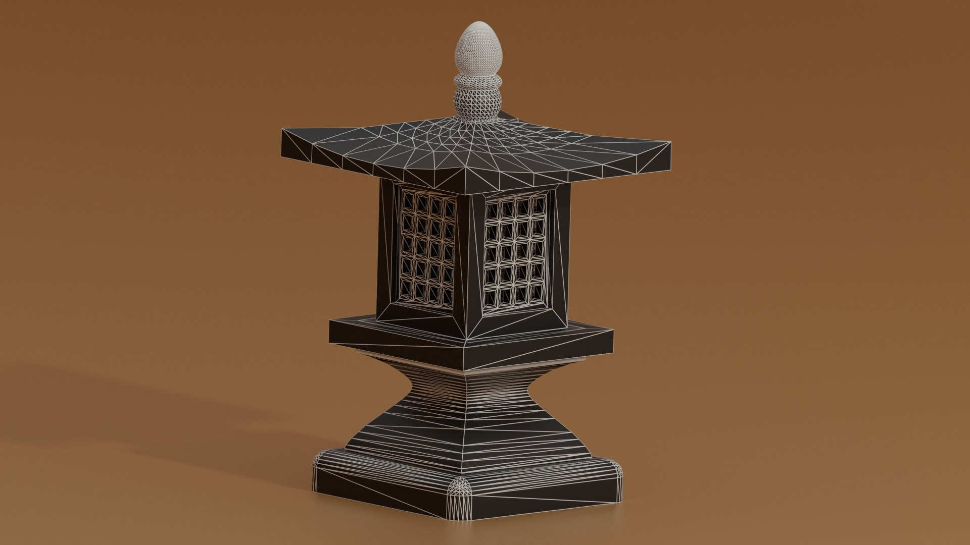 3D Model Asian Stone Lantern - TurboSquid 2078707