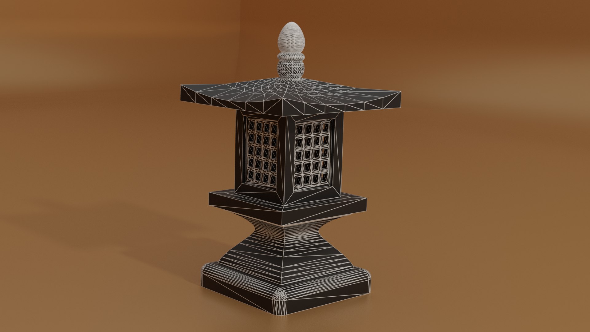 3D Model Asian Stone Lantern - TurboSquid 2078707