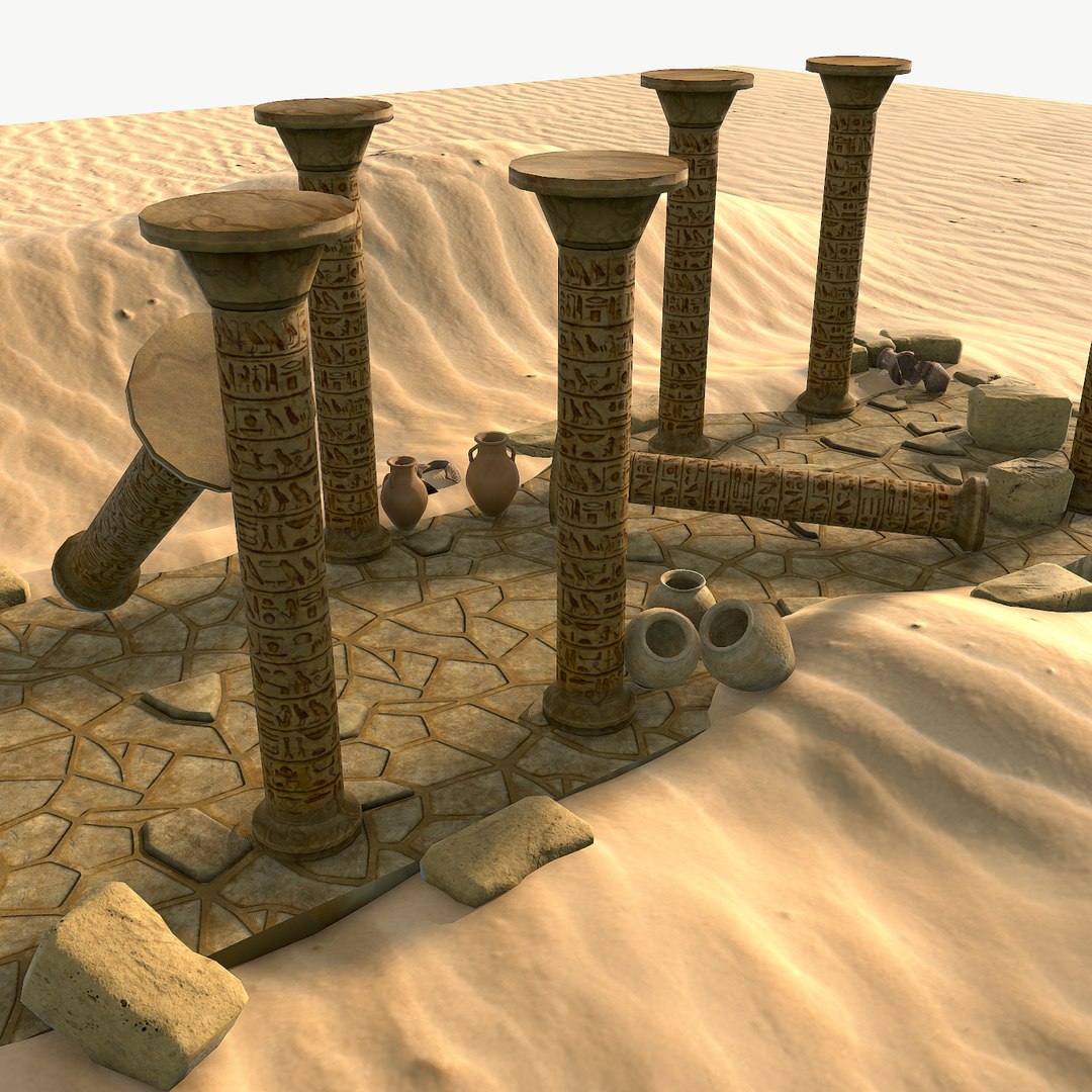 Realistic Desert Ruins Ancient 3d Max