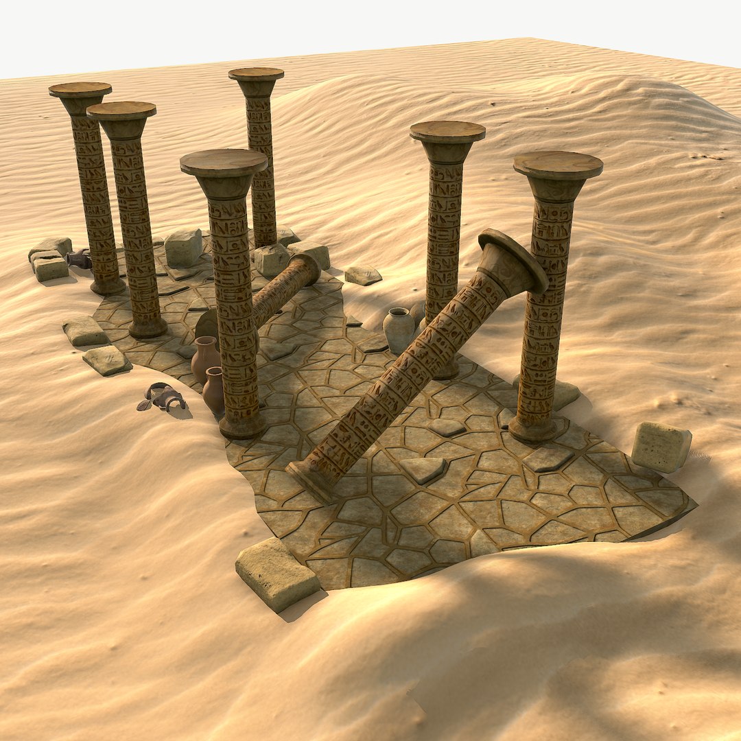 Realistic Desert Ruins Ancient 3d Max