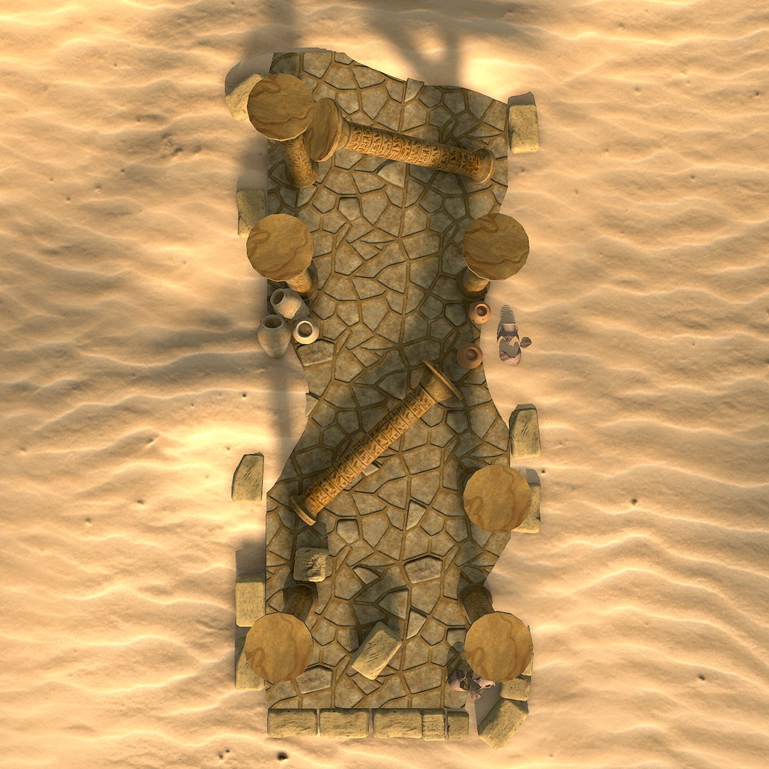 Realistic Desert Ruins Ancient 3d Max