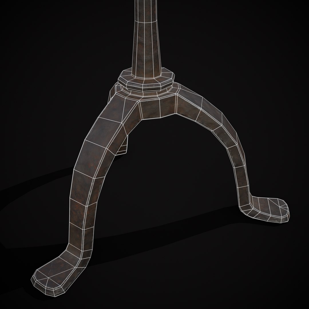 3D Model Medieval Iron Brazier - TurboSquid 2385896