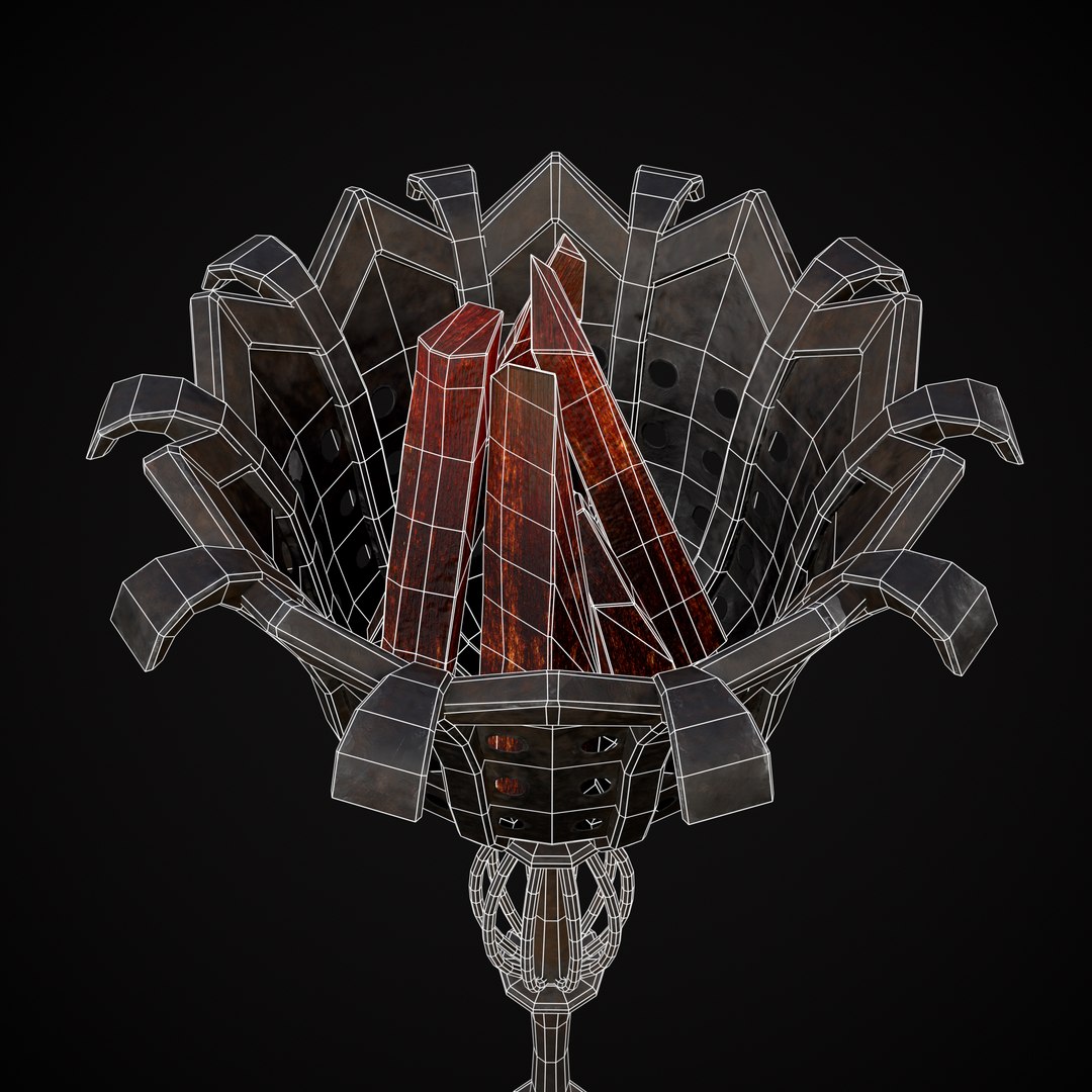3D Model Medieval Iron Brazier - TurboSquid 2385896