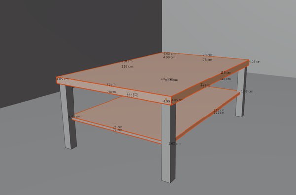 3D Small Table model - TurboSquid 1887202