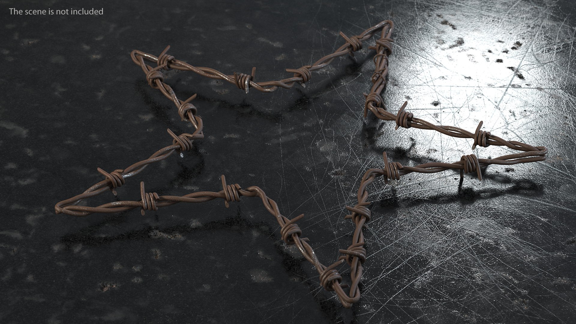 3D Star Shaped Barbed Wire Rusty - TurboSquid 1819674