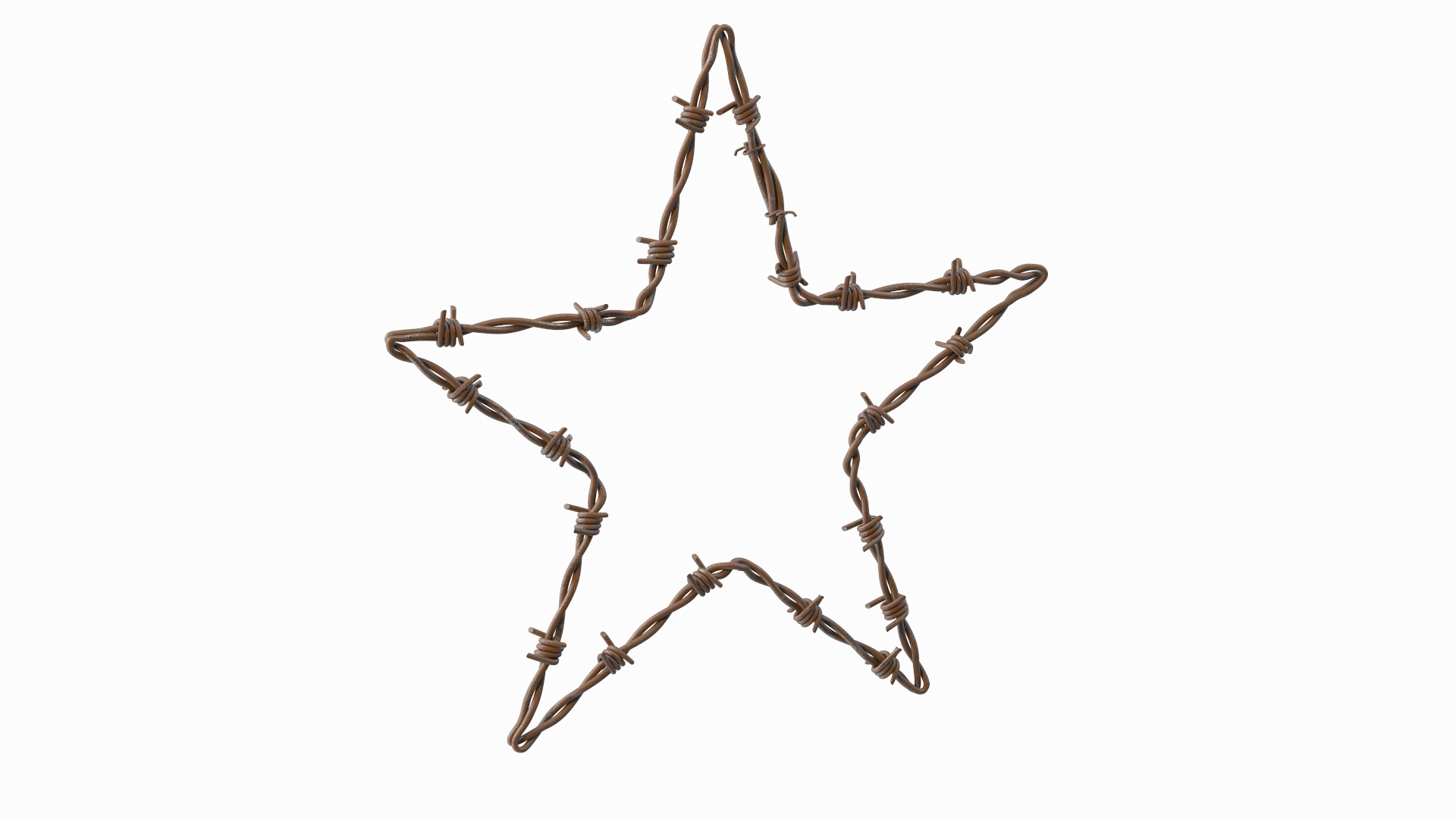 3D Star Shaped Barbed Wire Rusty - TurboSquid 1819674