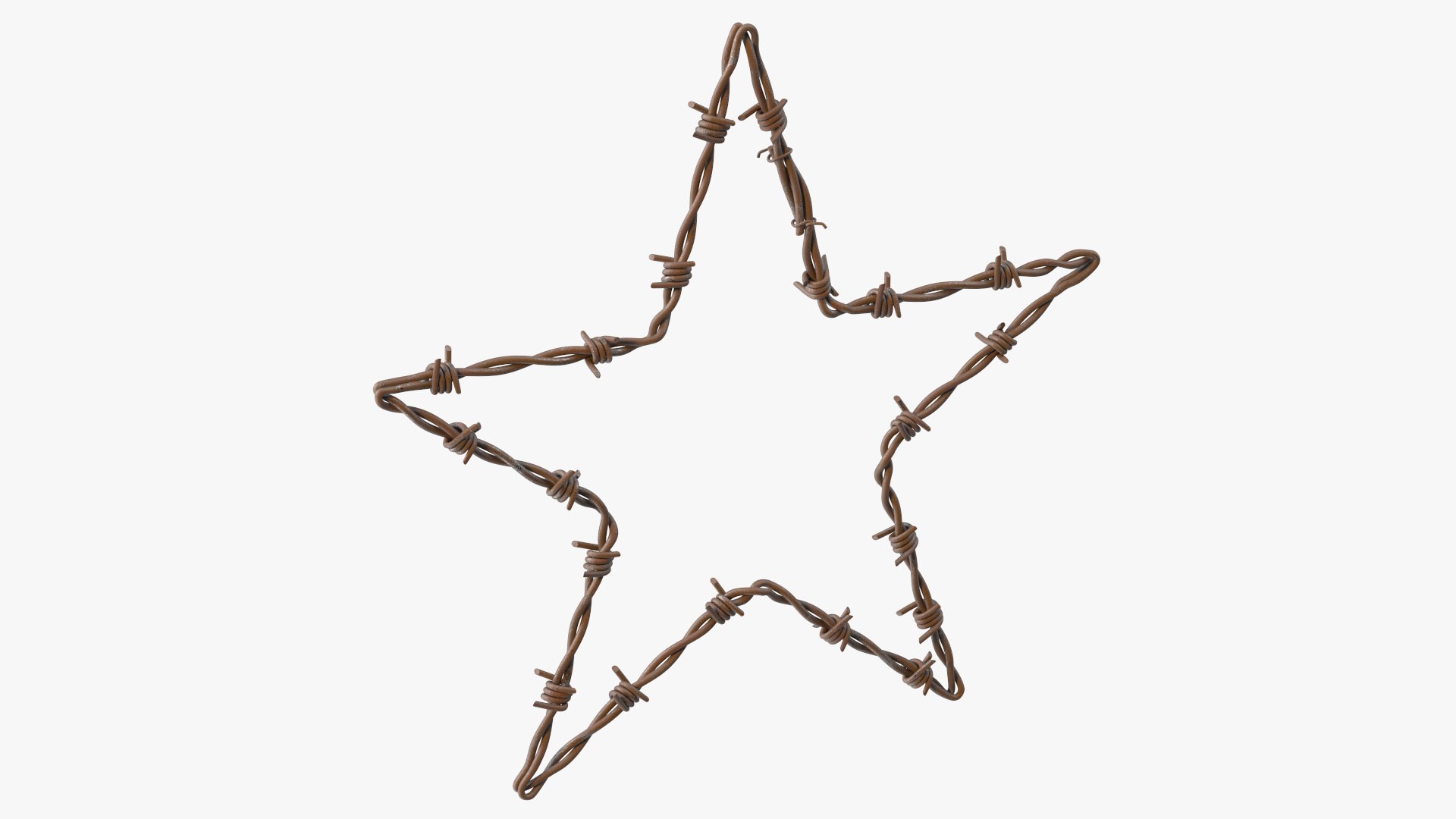 3D Star Shaped Barbed Wire Rusty - TurboSquid 1819674