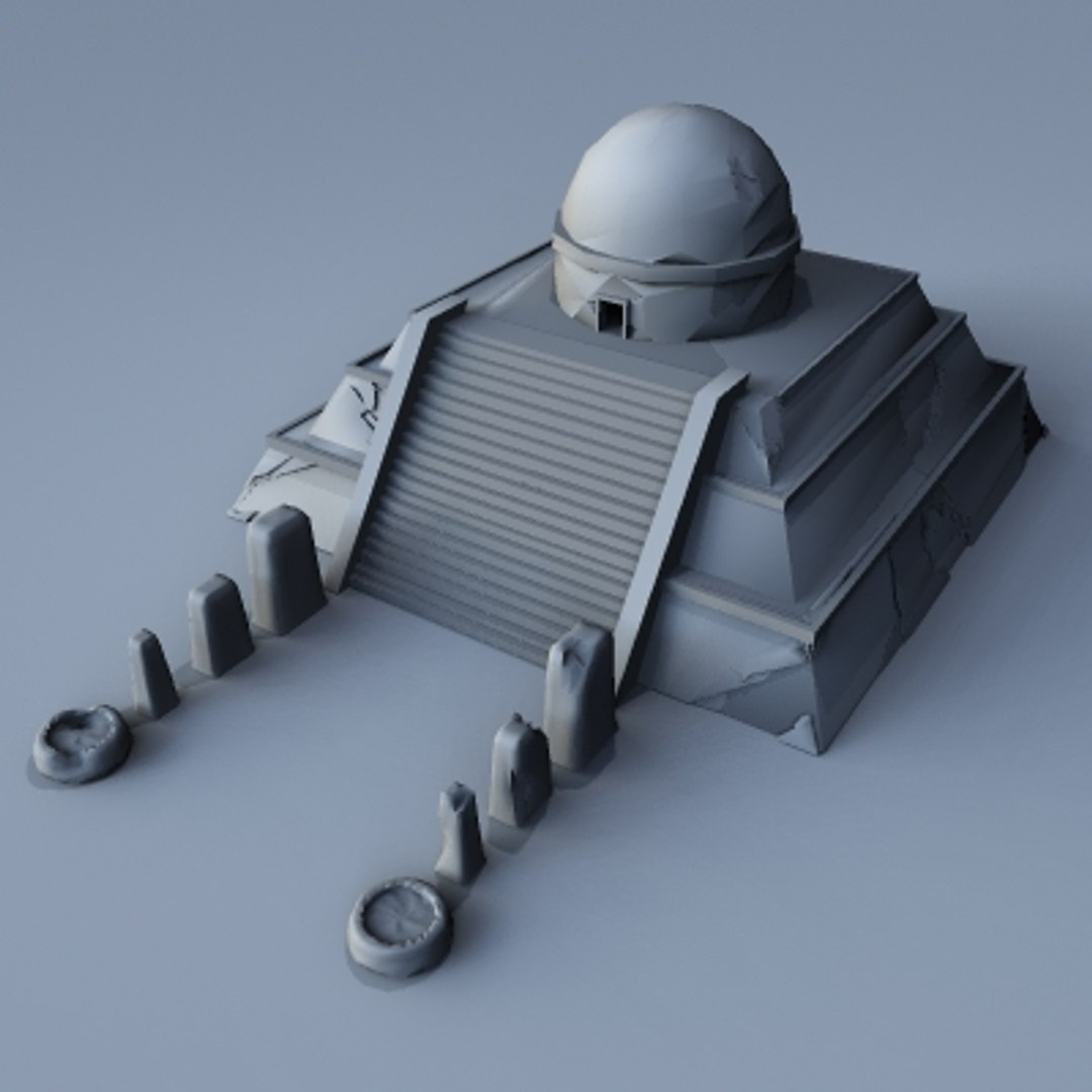 3ds Max Ancient Temple