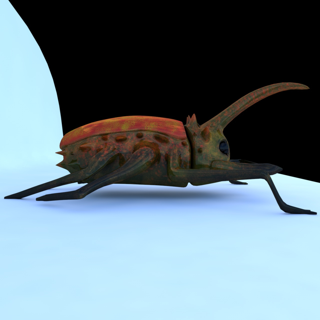 Futuristic beetle 3D model - TurboSquid 1376620