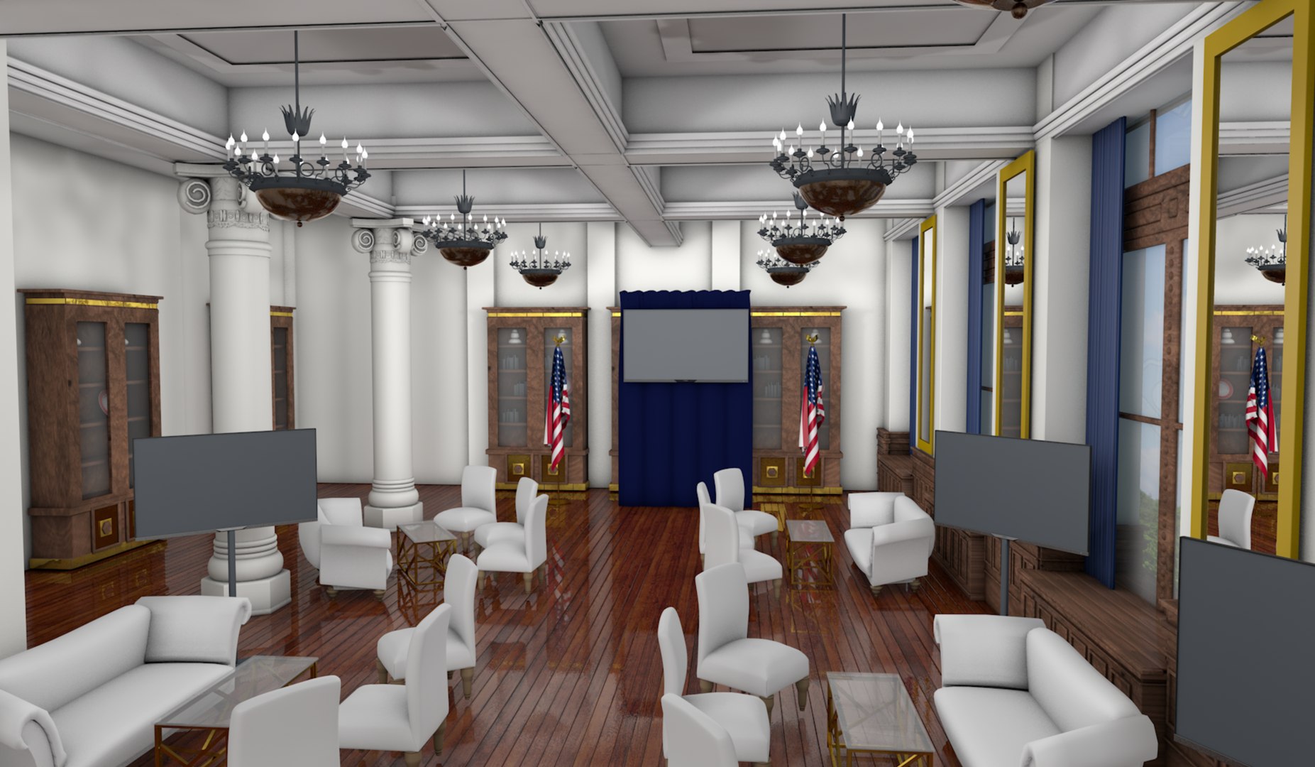 3D Model Library Book Office - TurboSquid 1658367