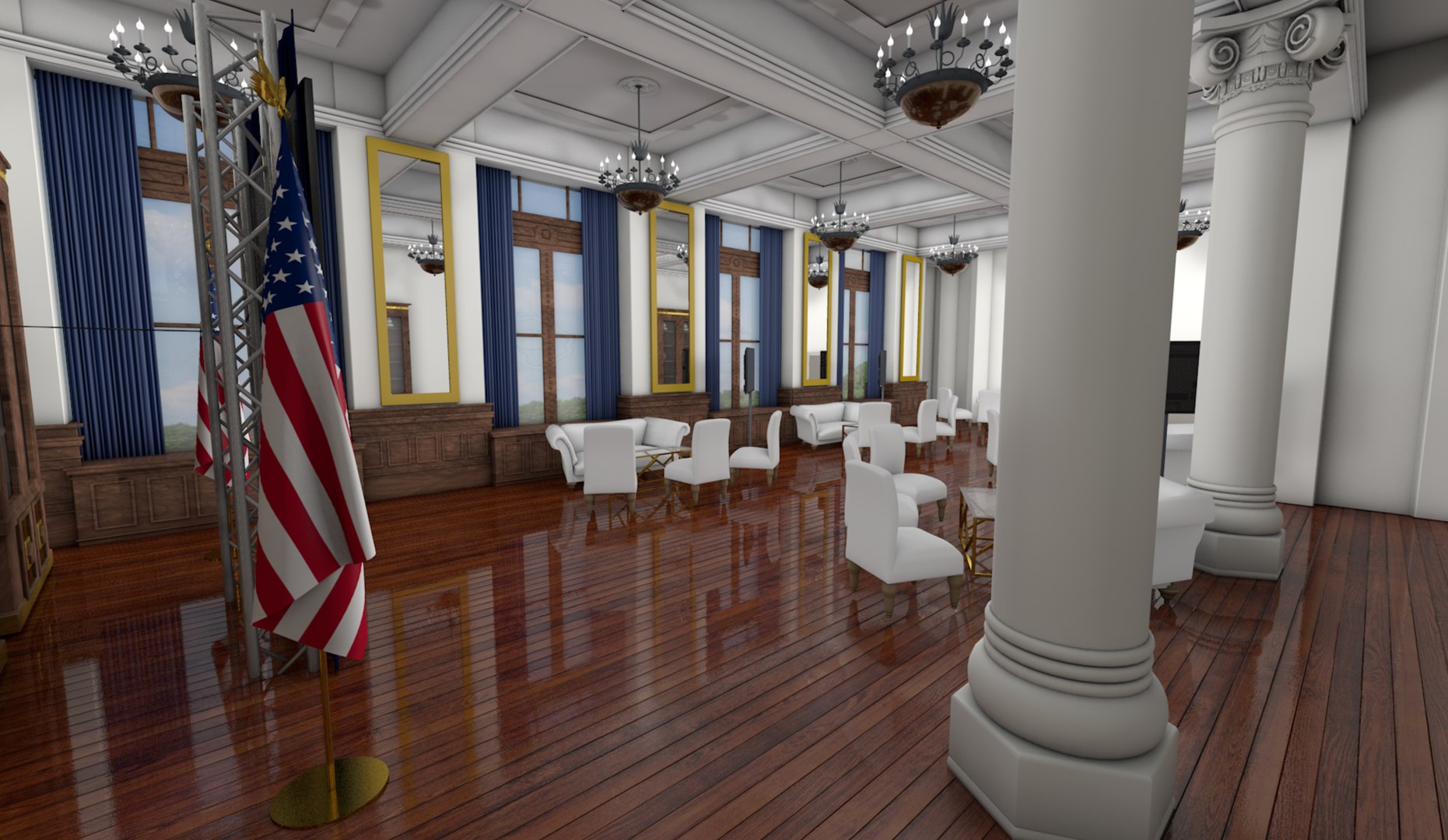 3D Model Library Book Office - TurboSquid 1658367