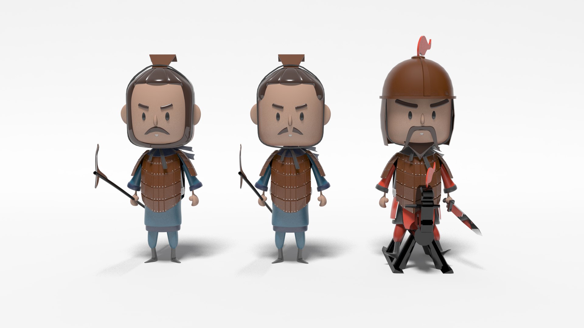 Cartoon Chinese Solider 3D - TurboSquid 1866032