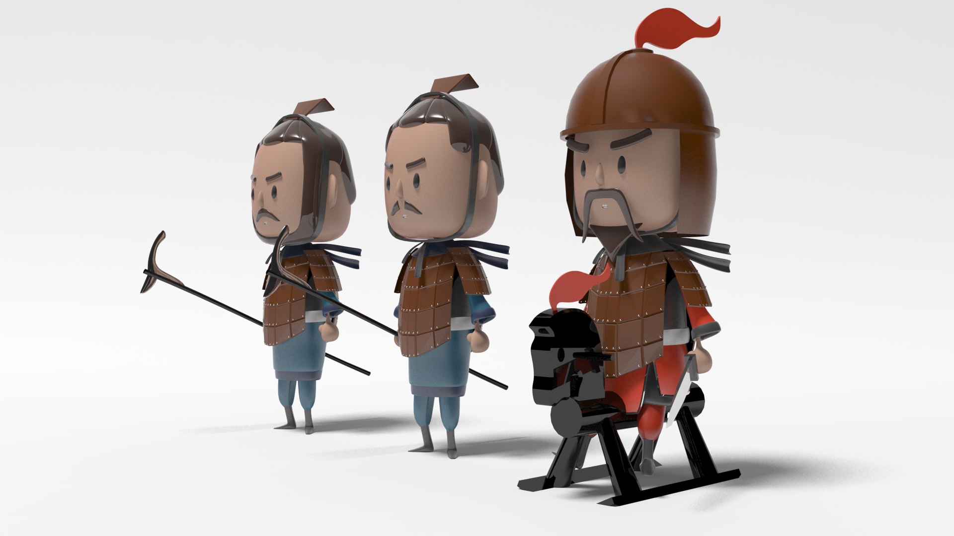 Cartoon Chinese Solider 3D - TurboSquid 1866032