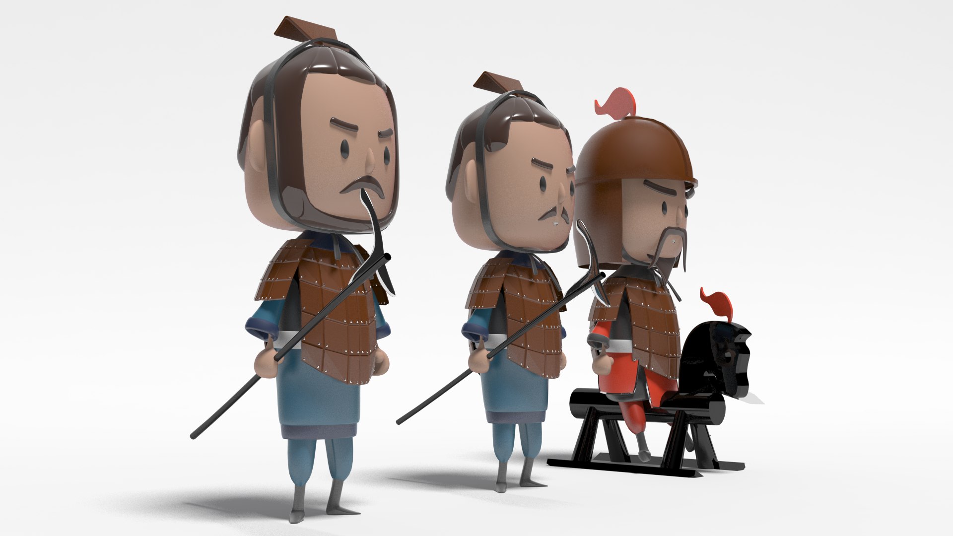 Cartoon Chinese Solider 3D - TurboSquid 1866032