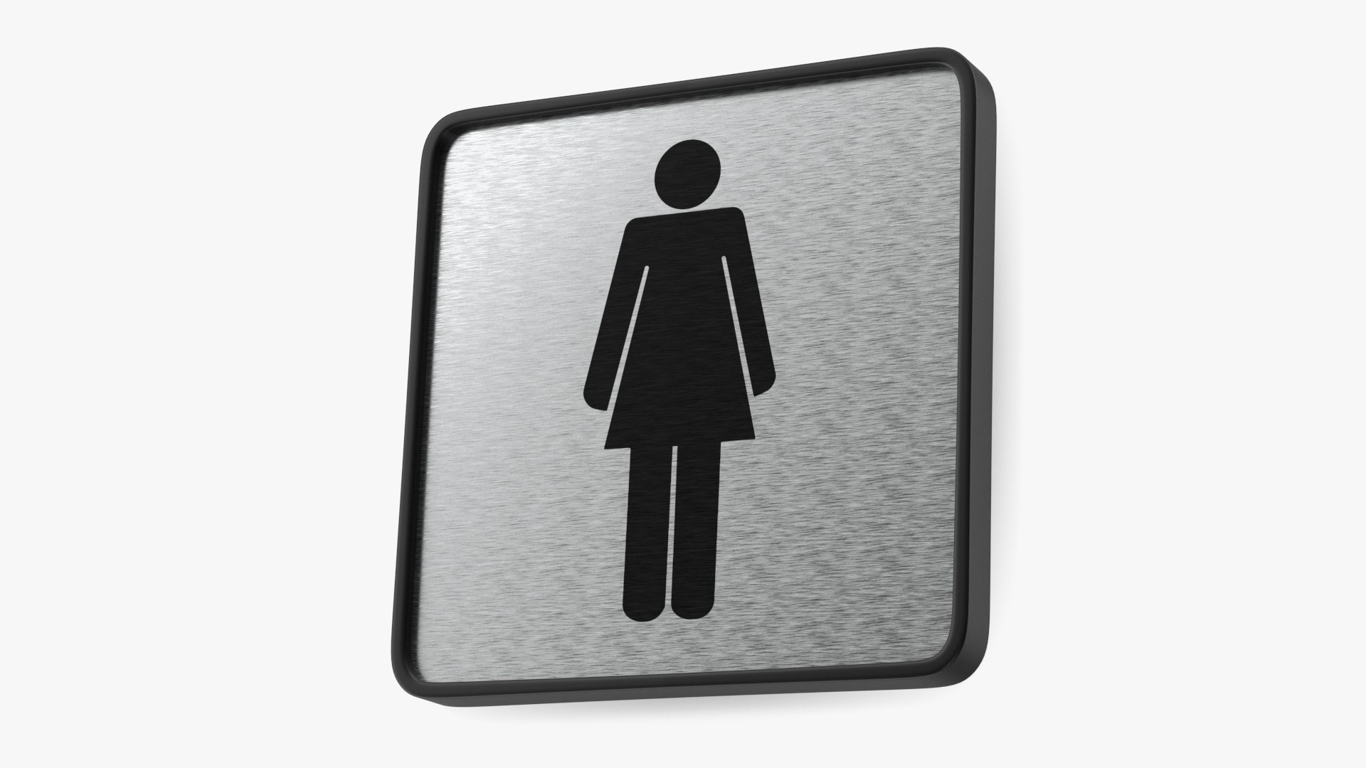 3D model Womens Toilet Compliance Sign - TurboSquid 2041627