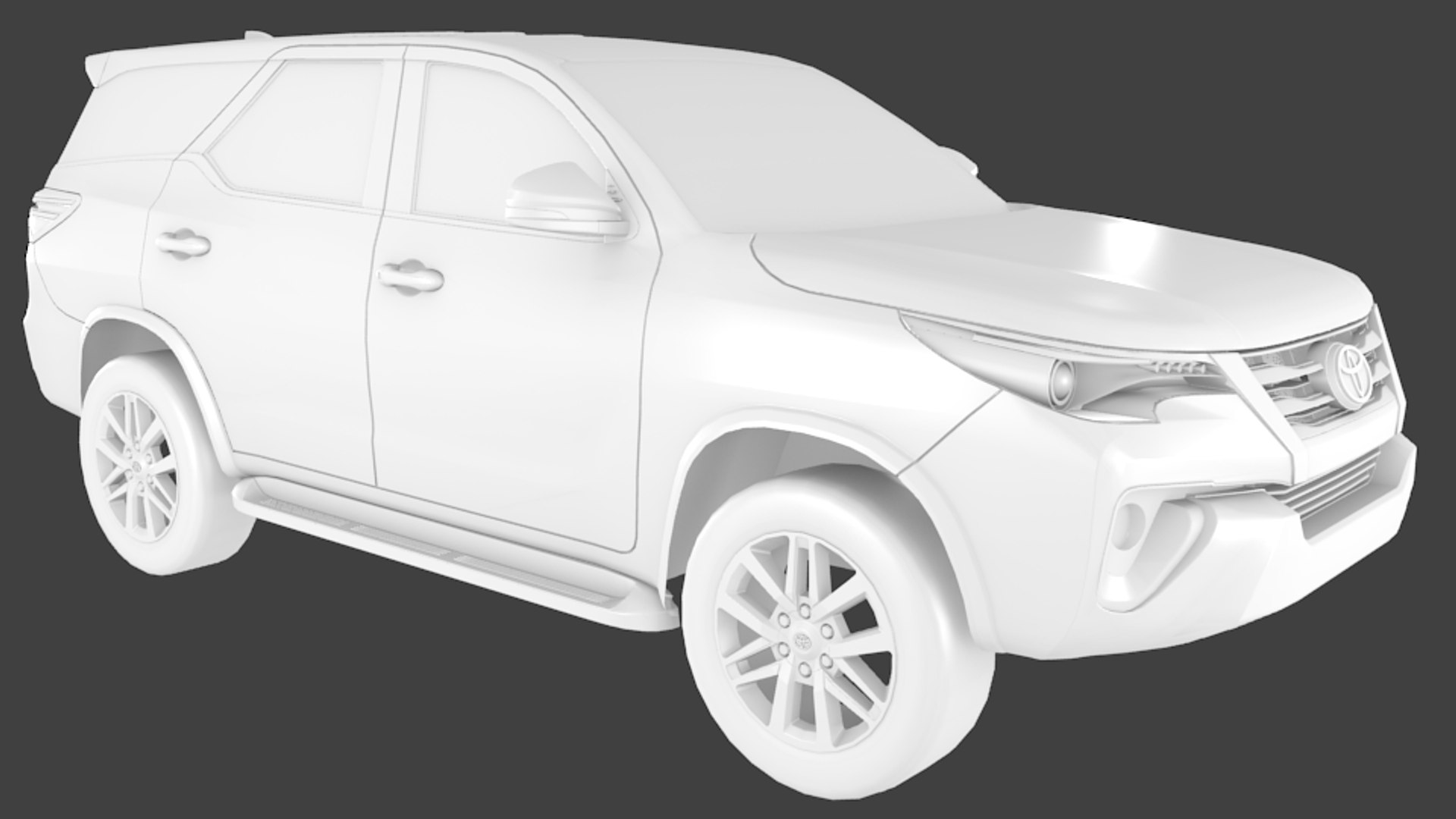 3D Toyota Fortuner - TurboSquid 1623068