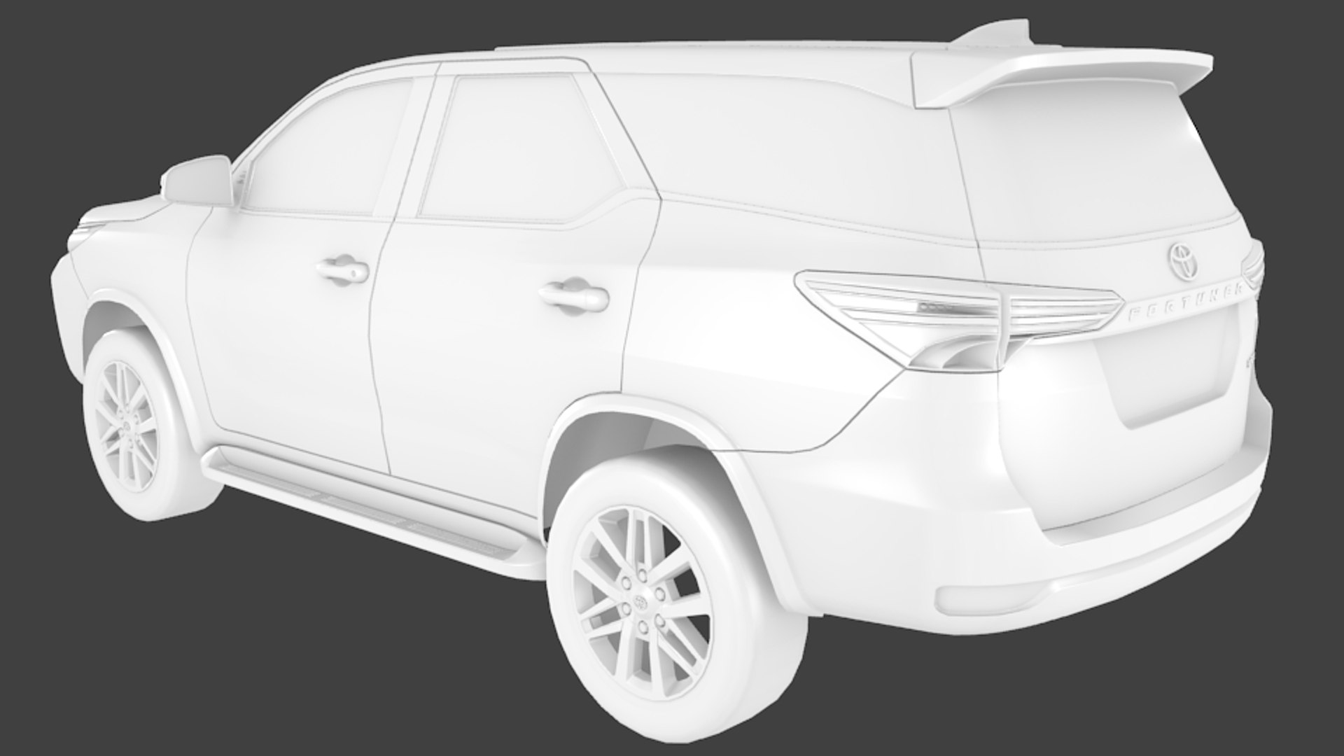 3D Toyota Fortuner - TurboSquid 1623068