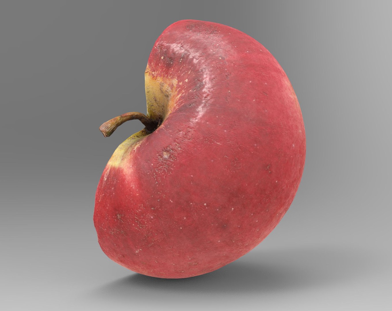 3D Model Apple And Half An Apple - TurboSquid 1948809