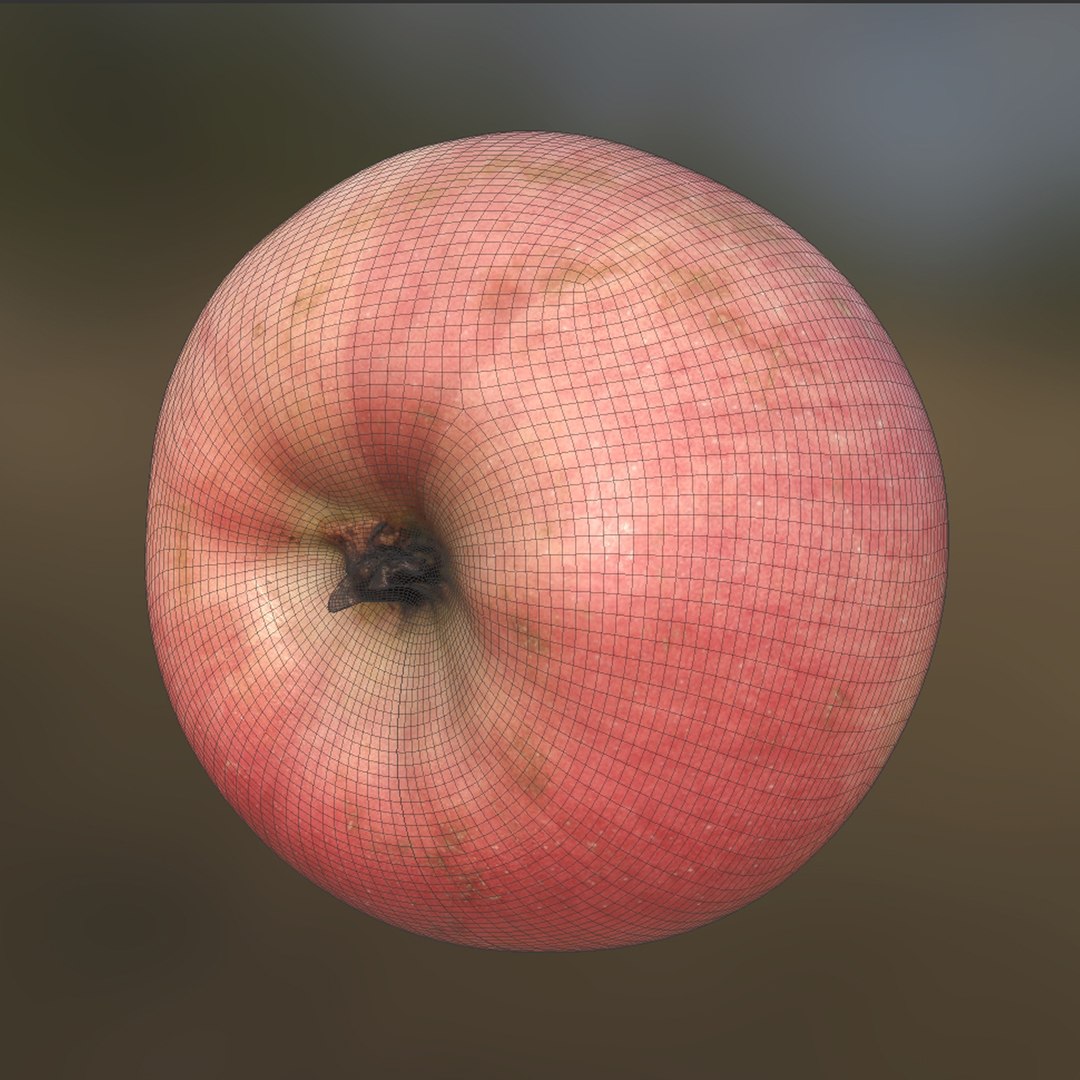 3D Model Apple And Half An Apple - TurboSquid 1948809