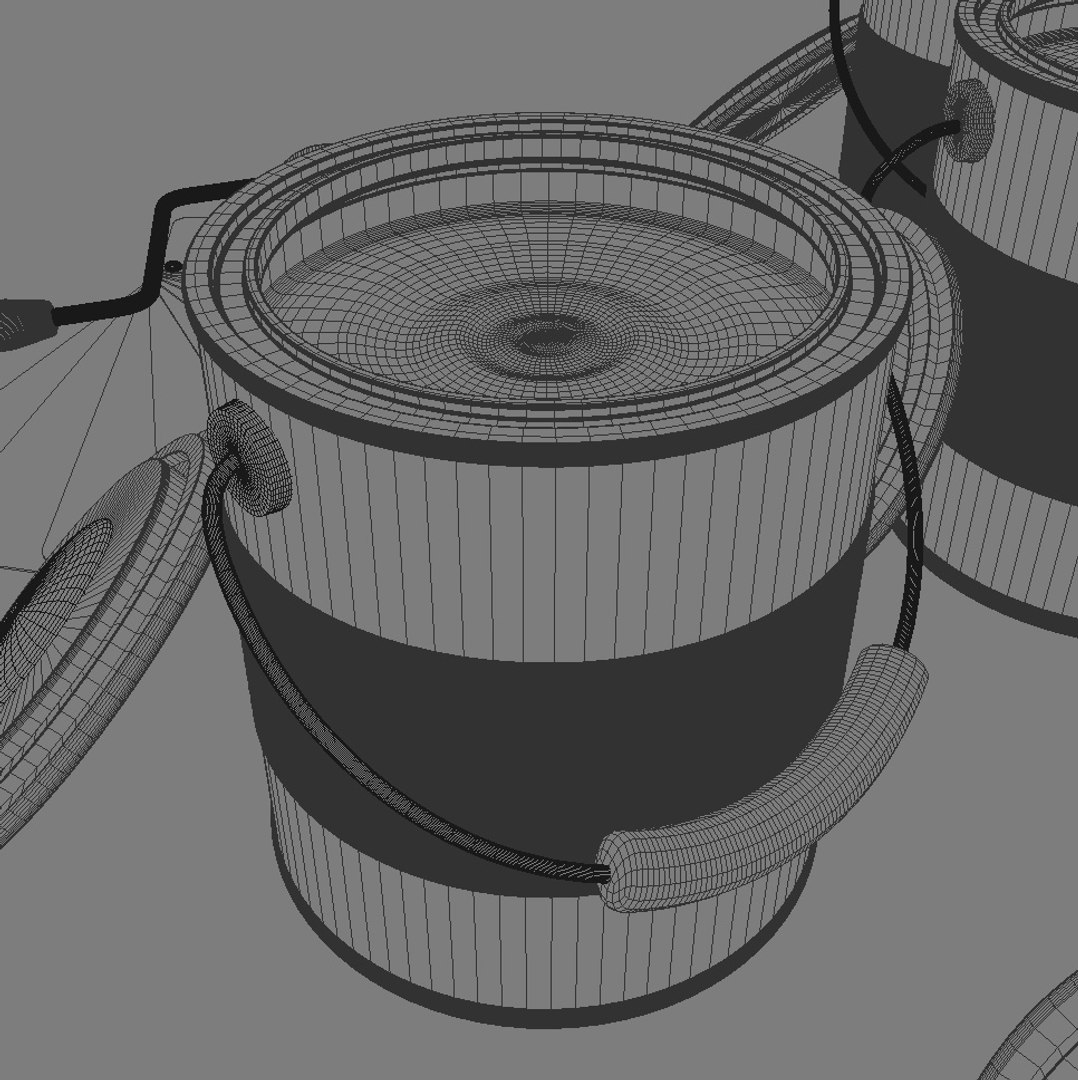 Paint Cans 3d Model