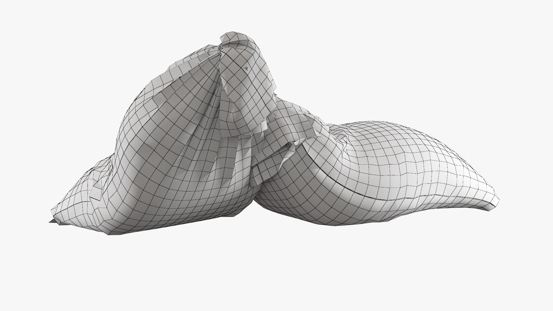 3D Fabric Sack Realistic Low Poly Model - TurboSquid 1819871