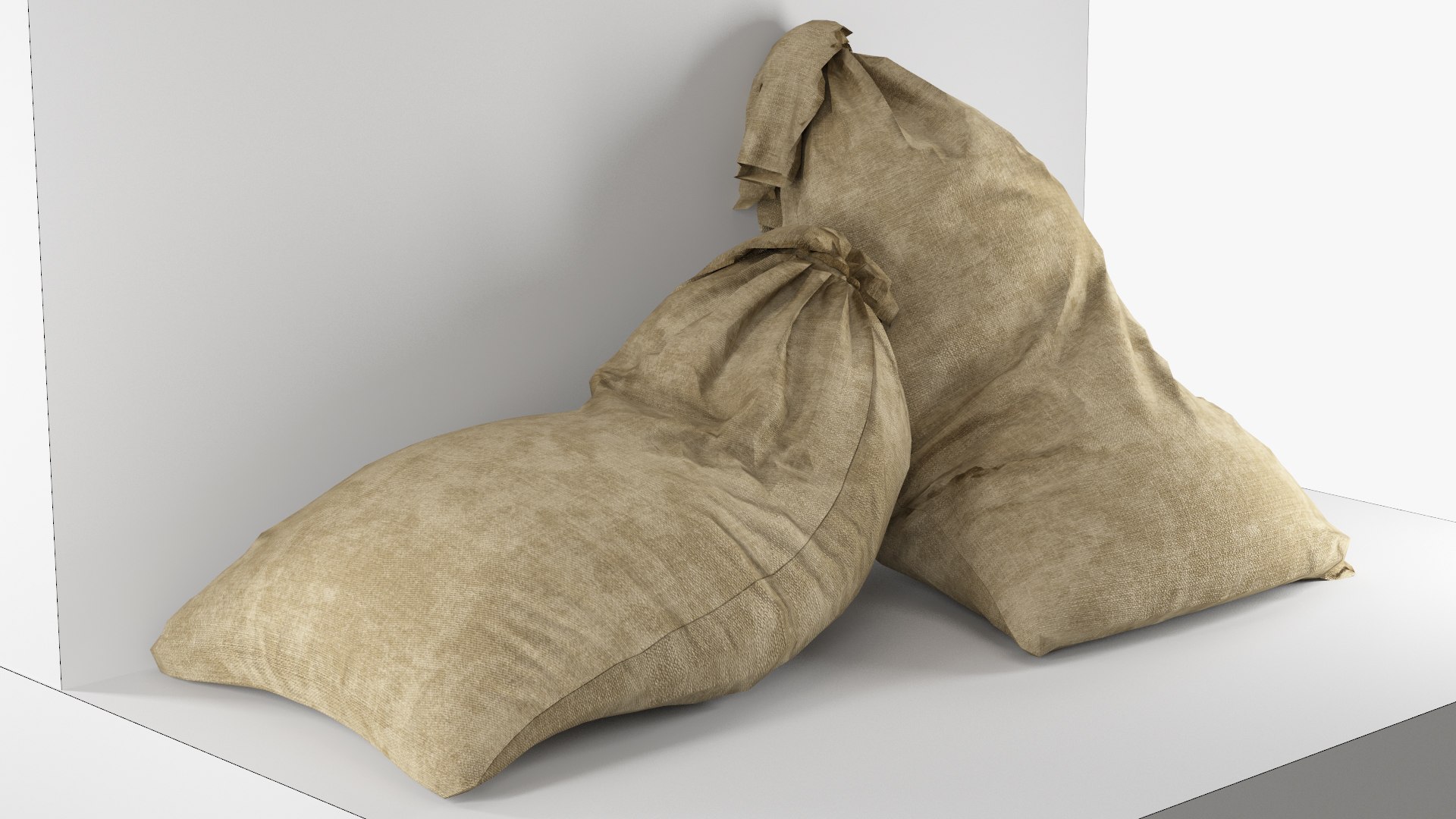 3D Fabric Sack Realistic Low Poly Model - TurboSquid 1819871