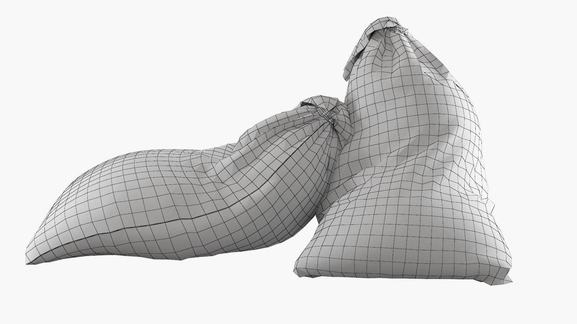 3D Fabric Sack Realistic Low Poly Model - TurboSquid 1819871