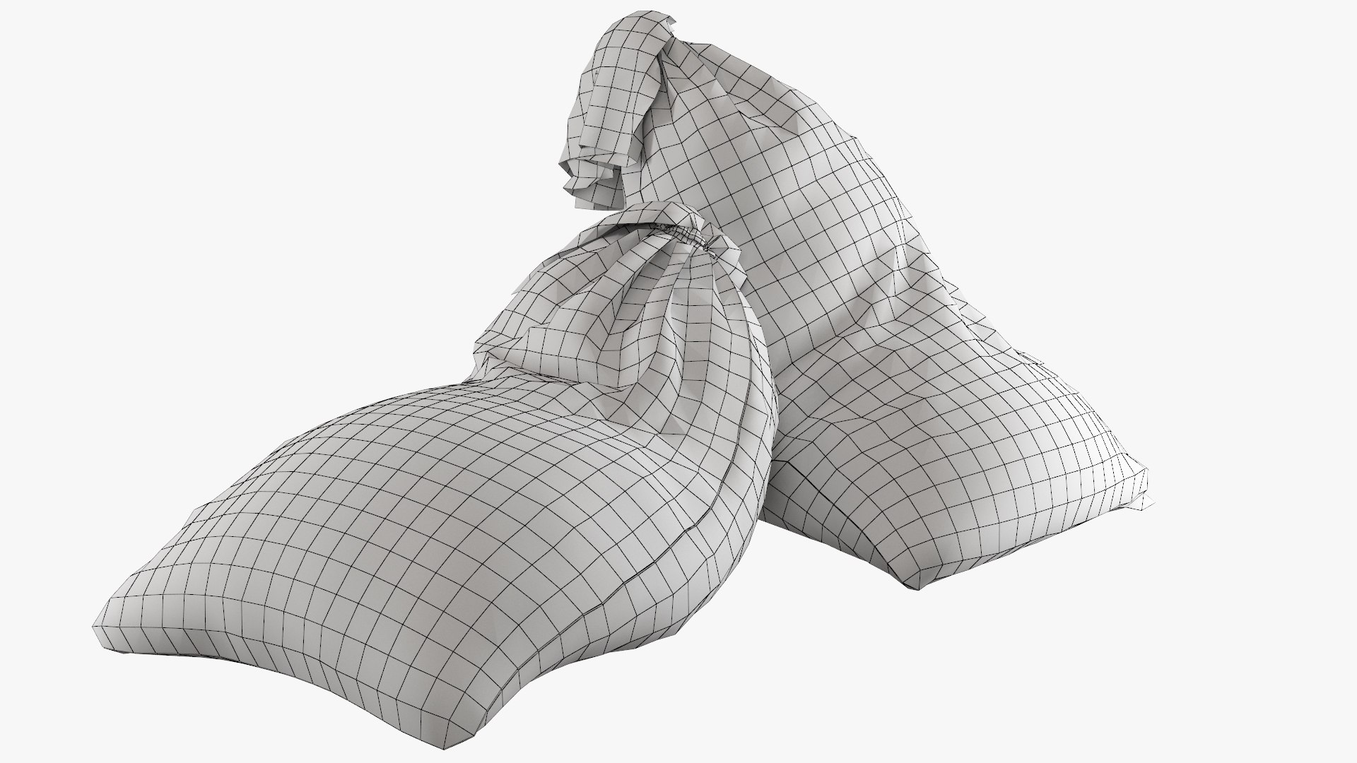 3D Fabric Sack Realistic Low Poly Model - TurboSquid 1819871