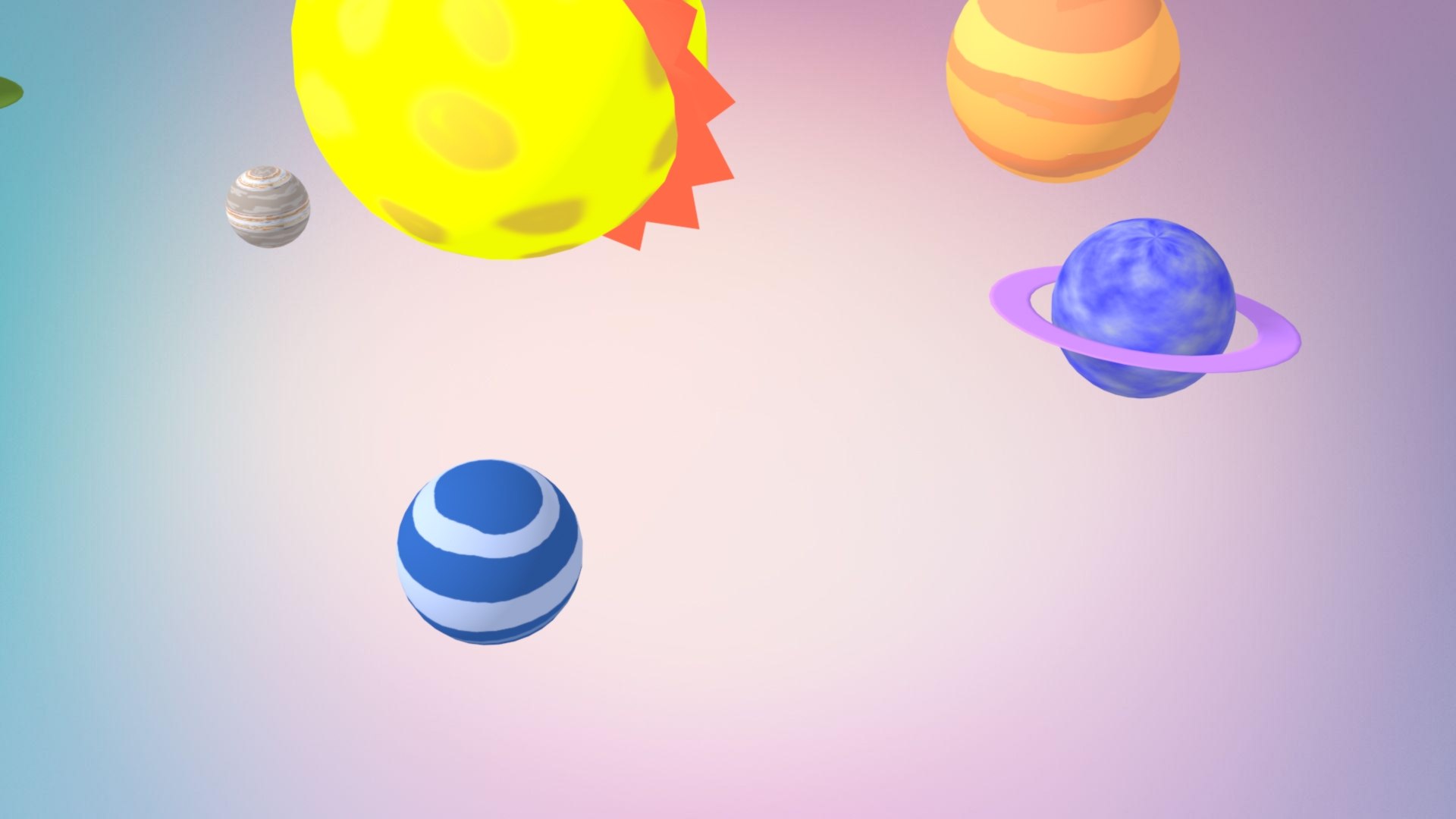 3D Model Cartoon Solar System Planet - TurboSquid 2010404