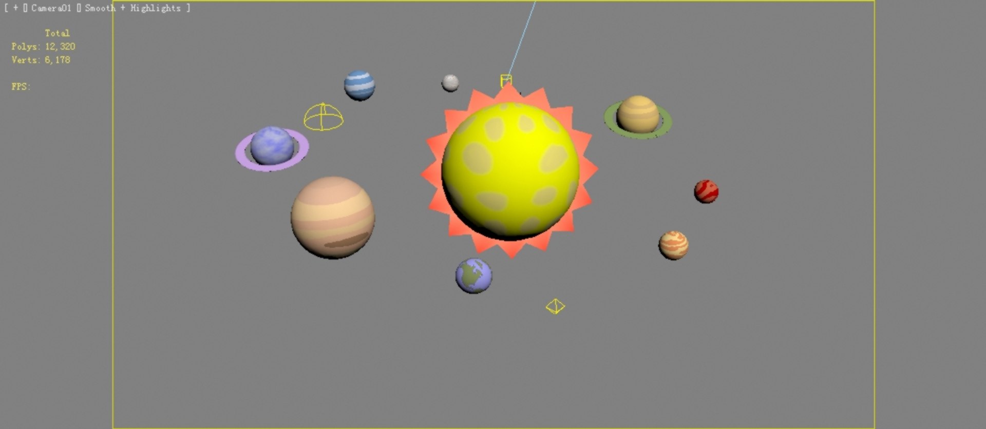 3D Model Cartoon Solar System Planet - TurboSquid 2010404