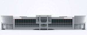 3d model auto dealer centre