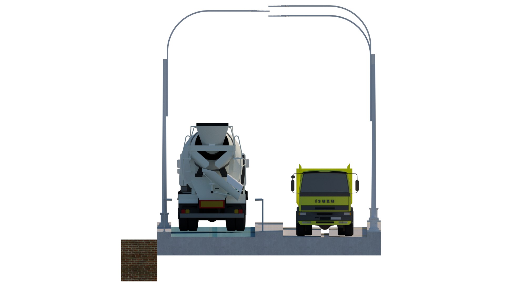 Washing Bay For Construction Site 3D Model - TurboSquid 2107067